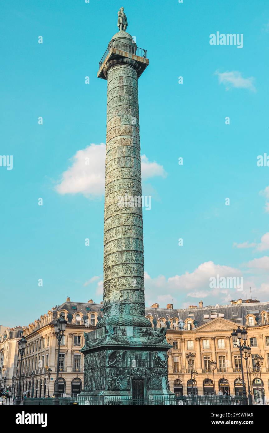 The Vendôme Column, a monument erected by order of Napoleon Bonaparte ...