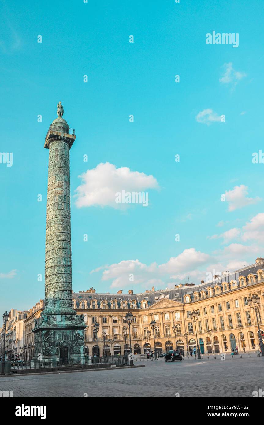 The Vendôme Column, a monument erected by order of Napoleon Bonaparte ...
