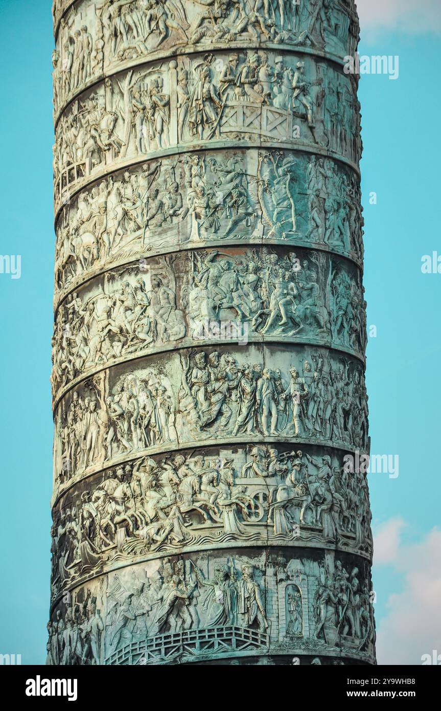 The Vendôme Column, a monument erected by order of Napoleon Bonaparte ...