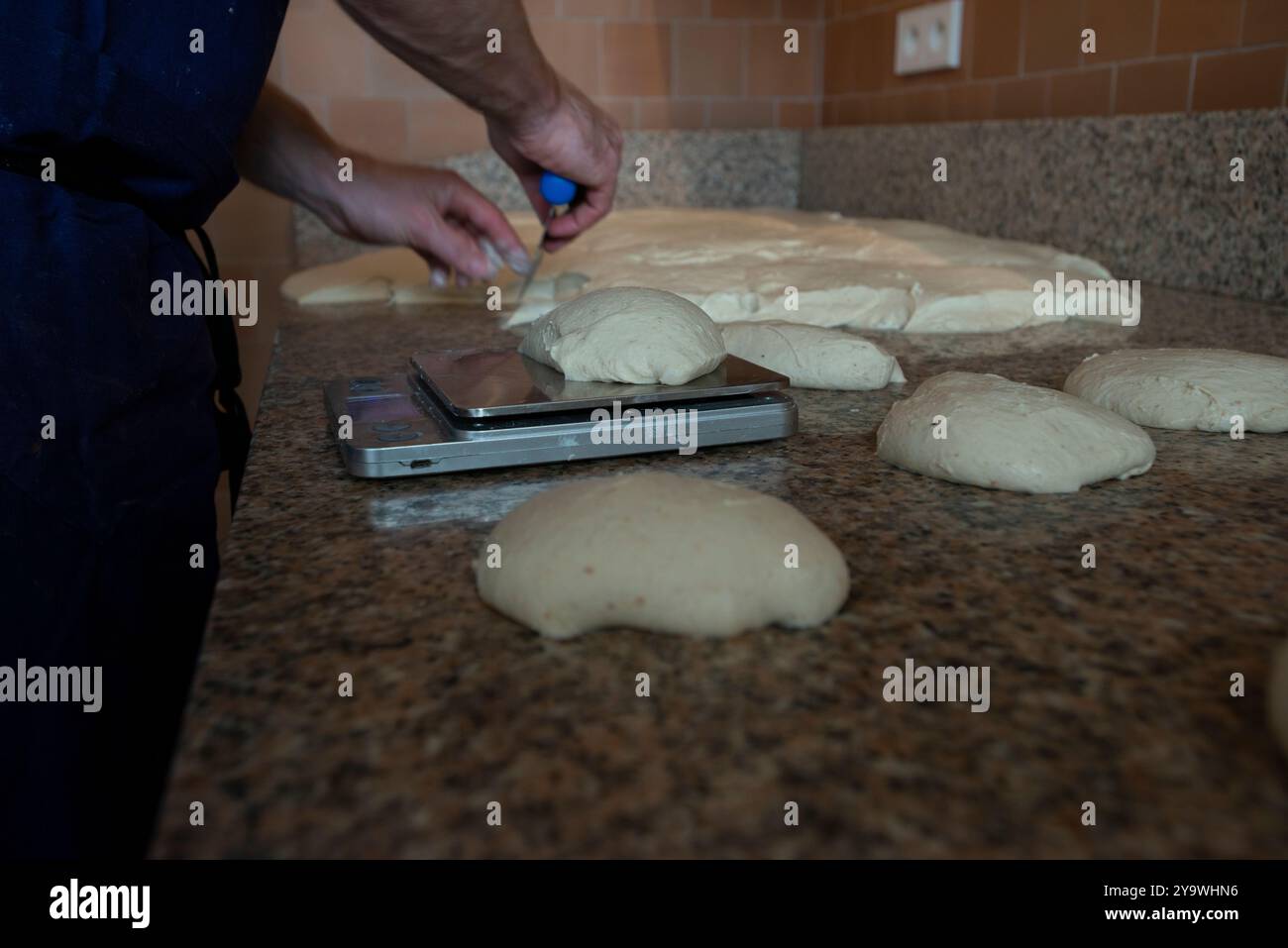 Daniel Pearson, founder of the Oobatz restaurant in Paris, working on ...