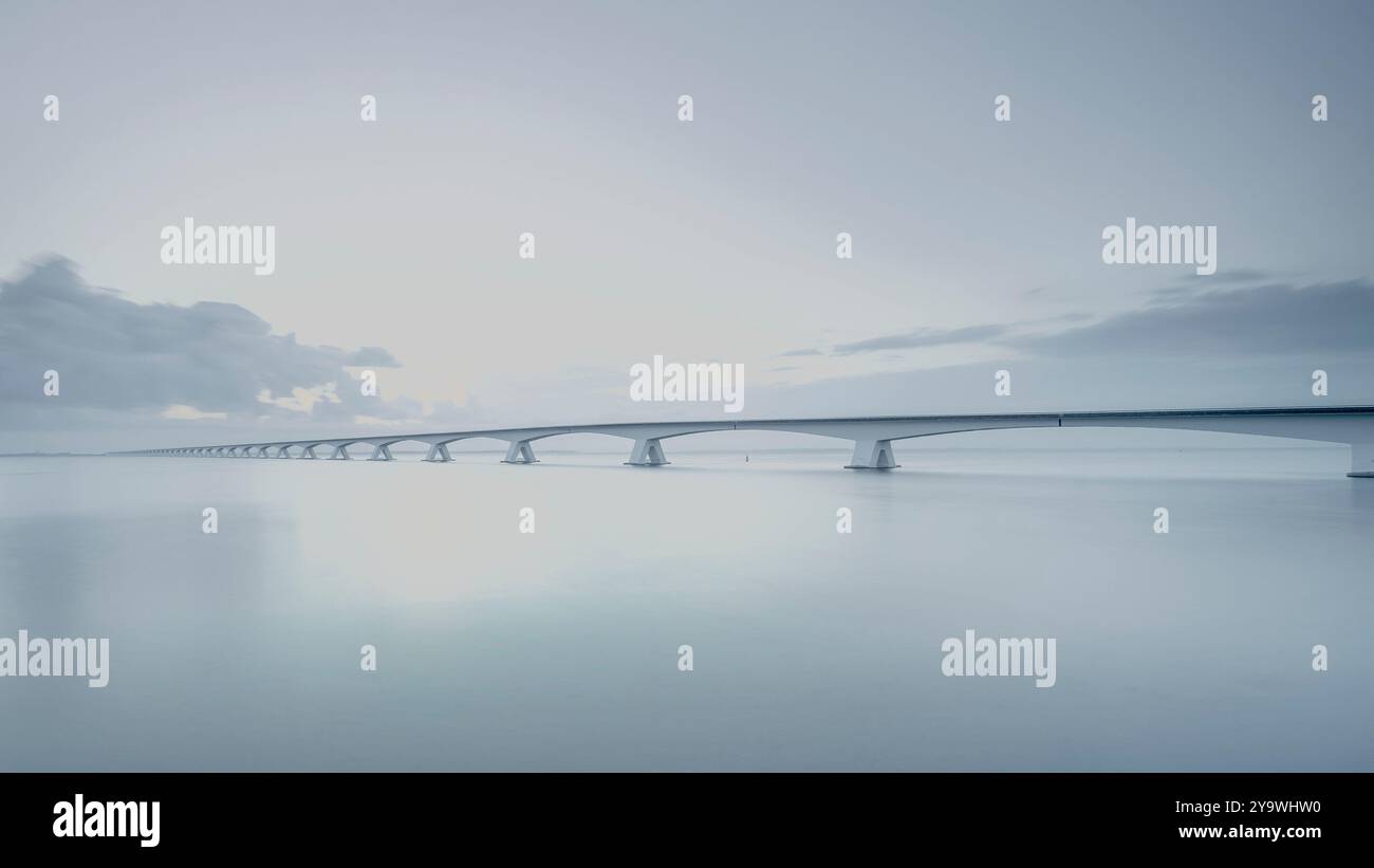 The Zeeland Bridge in the province of Zeeland is the longest bridge in ...