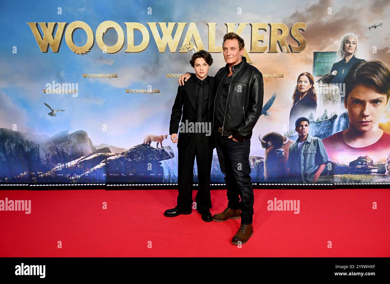 Munich, Germany. 11th Oct, 2024. Actors Emile Chérif (l) and Oliver ...