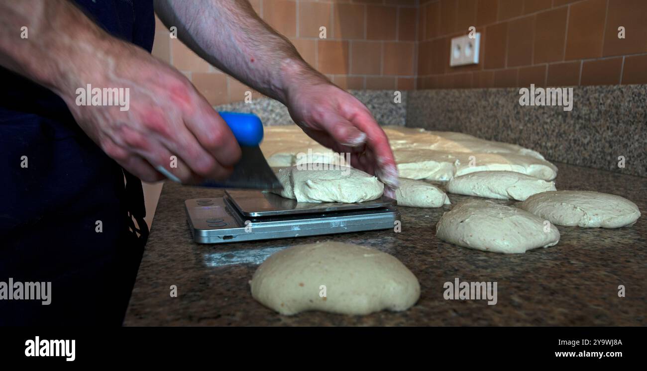 Daniel Pearson, founder of the Oobatz restaurant in Paris, working on ...