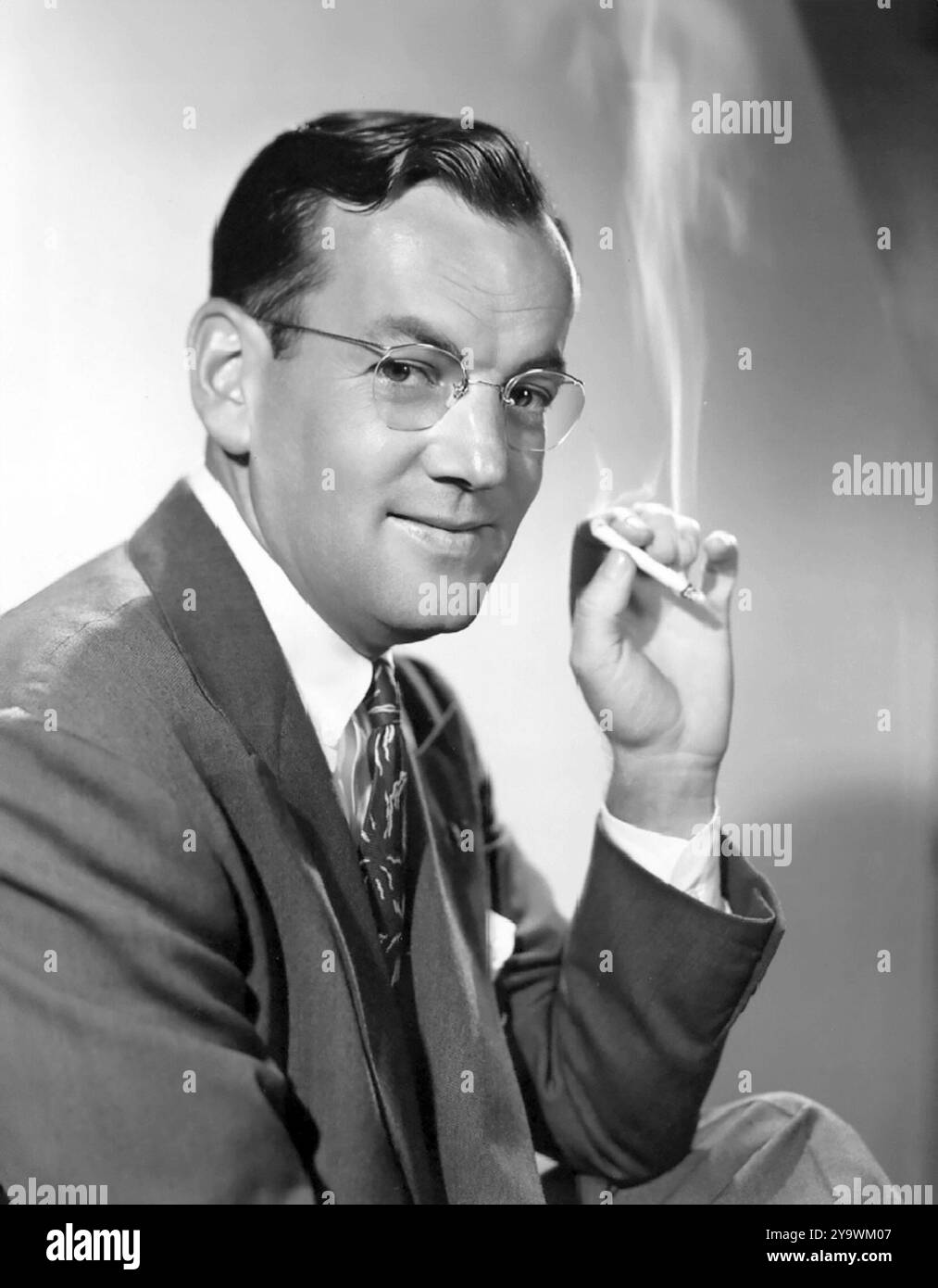 Glenn Miller. Portrait of the American big band leader, Alton Glen ...