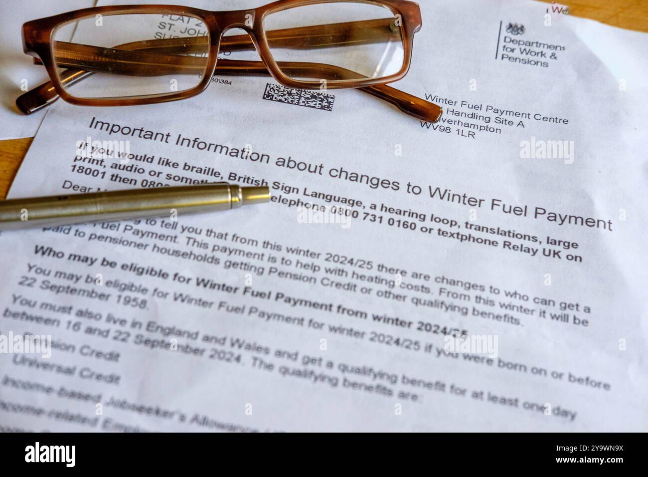 United Kingdom Government Winter Fuel Payment 2024/25 changes and ...