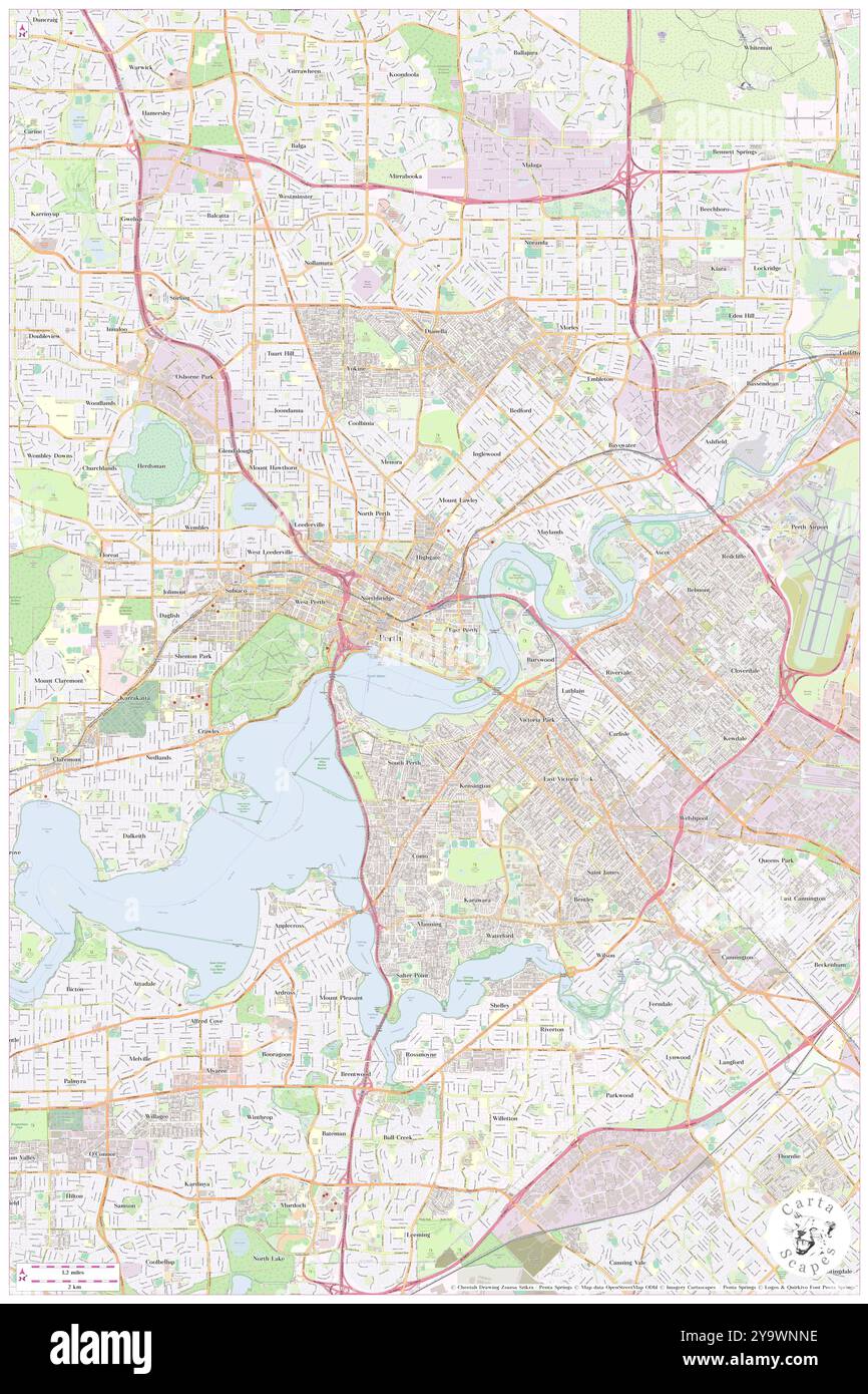 East Perth, City of Perth, AU, Australia, Western Australia, S 31 57' 31'', N 115 52' 15'', map ...