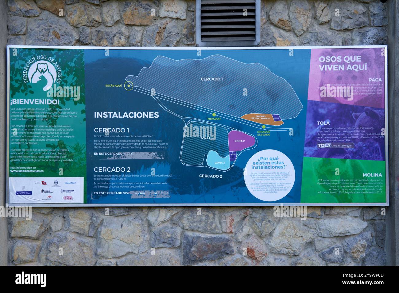 Osero Fence, Bear Foundation of Asturias, Conservation of the ...