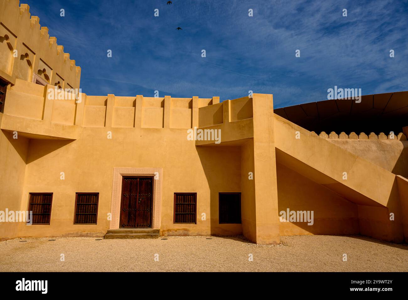 Doha, Qatar - February 16, 2024: The original palace of Sheikh Abdullah ...