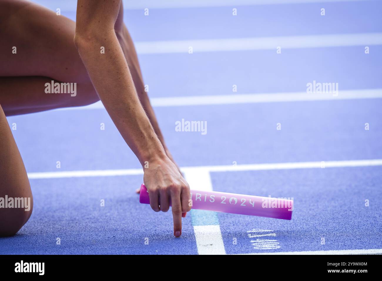 Relay race athletics stick hi-res stock photography and images - Alamy