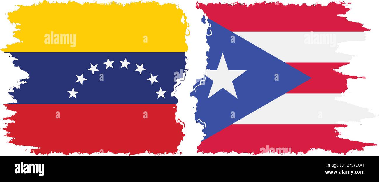 Puerto rico venezuela flag Stock Vector Images - Alamy