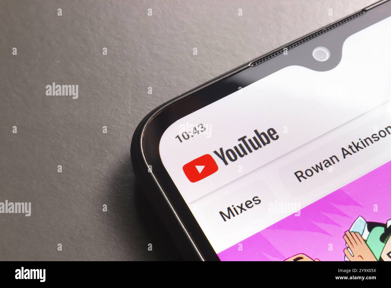 October 11, 2024, Brazil. In this photo illustration, the YouTube app ...