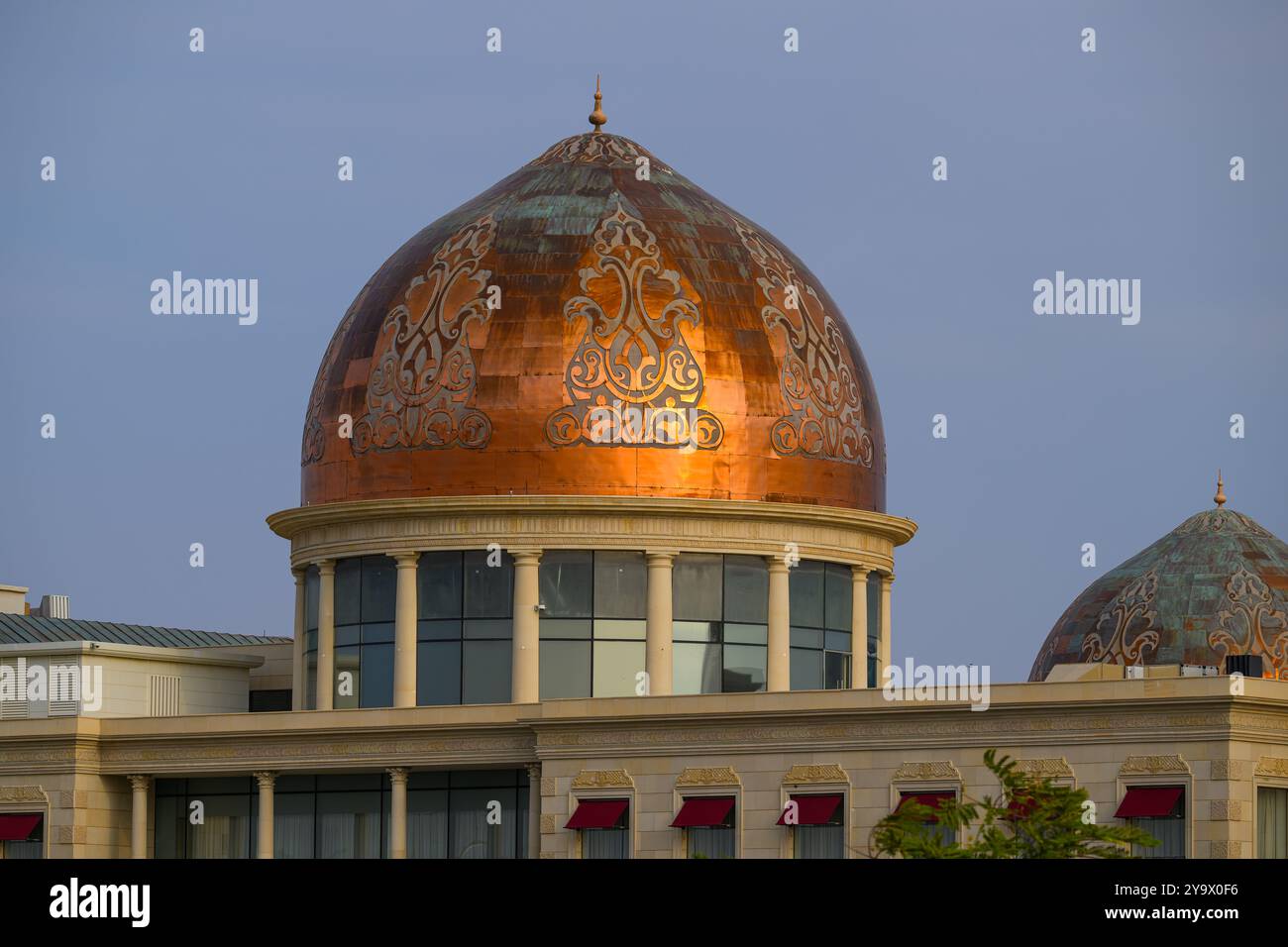 Doha, Qatar - December 15, 2023: The Copper Dome building at Kat Stock ...