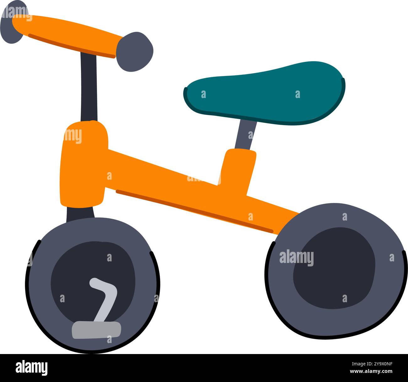 coordination balance bike cartoon vector illustration Stock Vector ...