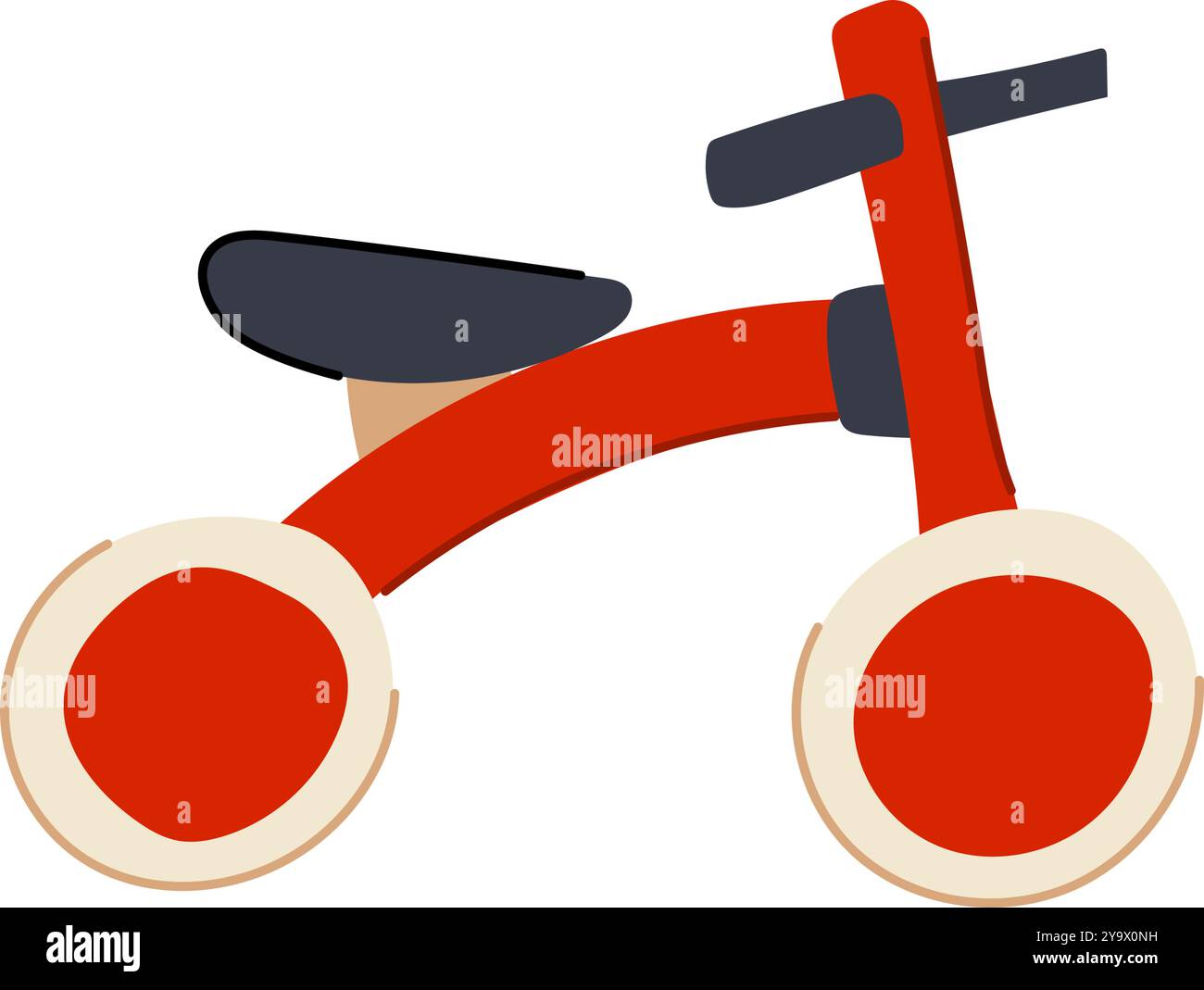 stability balance bike cartoon vector illustration Stock Vector Image ...