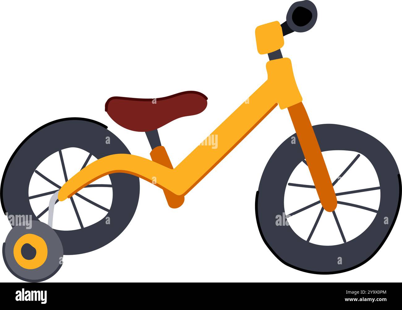 toddler balance bike cartoon vector illustration Stock Vector Image ...