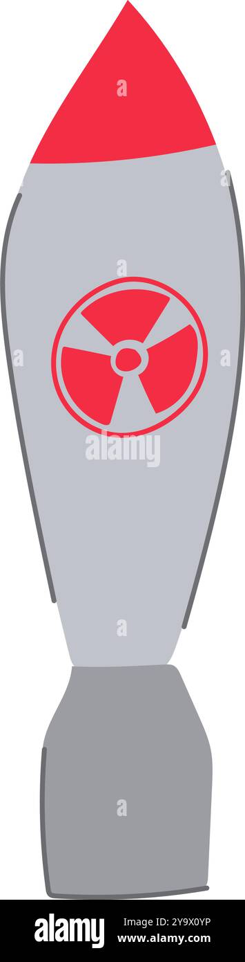 hiroshima atomic bomb cartoon vector illustration Stock Vector Image ...