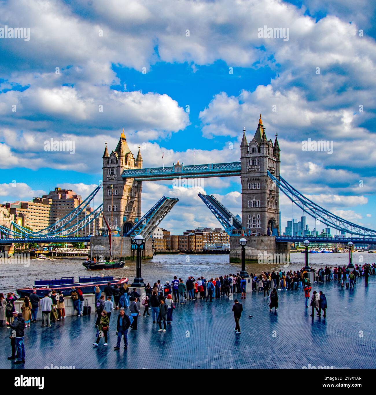 Passing under tower bridge on hi-res stock photography and images - Alamy