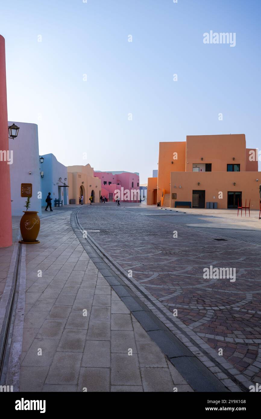Doha, Qatar - October 19. 2023: Old Doha port redevelopment into Mina ...