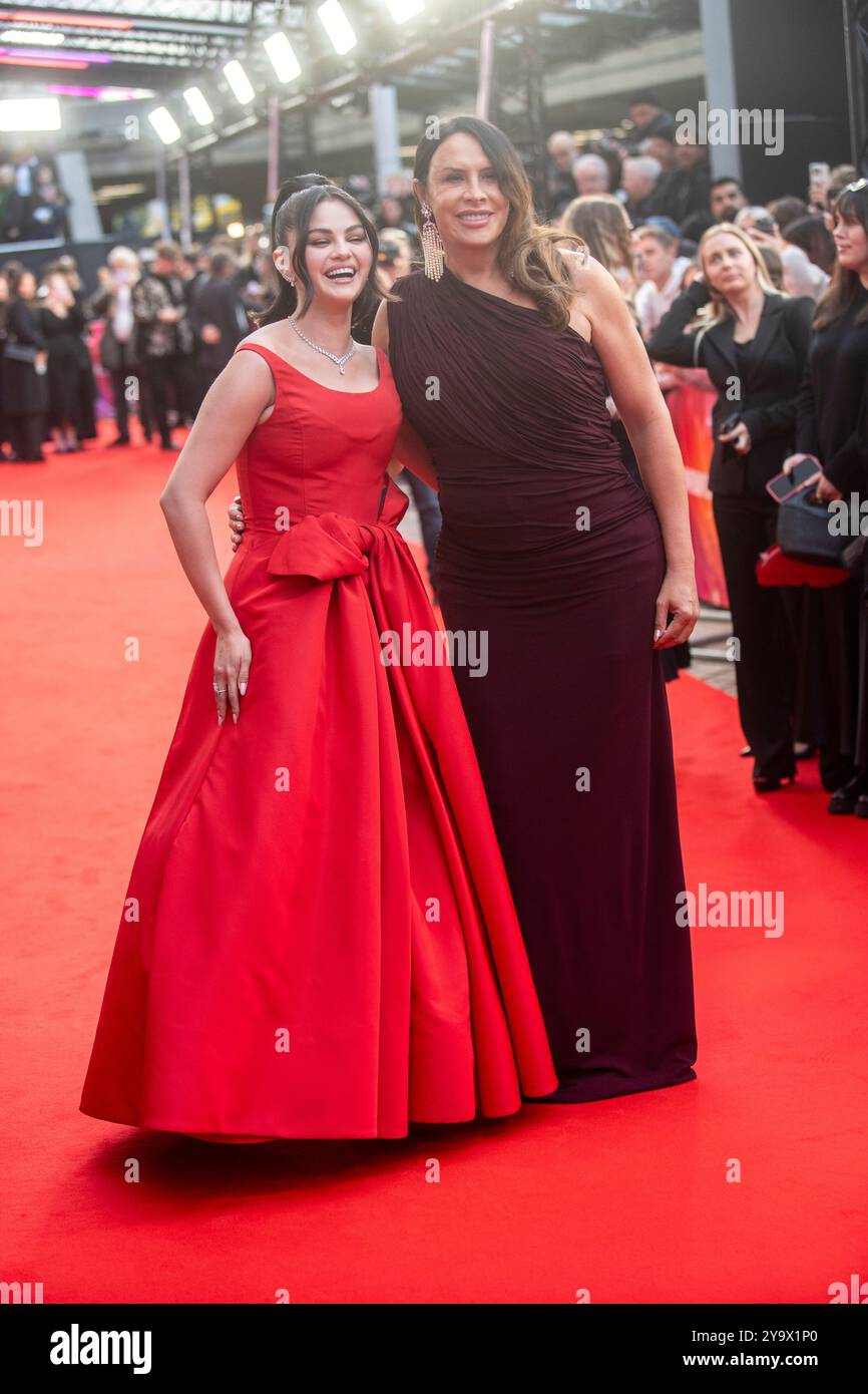 Selena Gomez (left) and Karla Sofia Gascon attend the BFI London Film ...