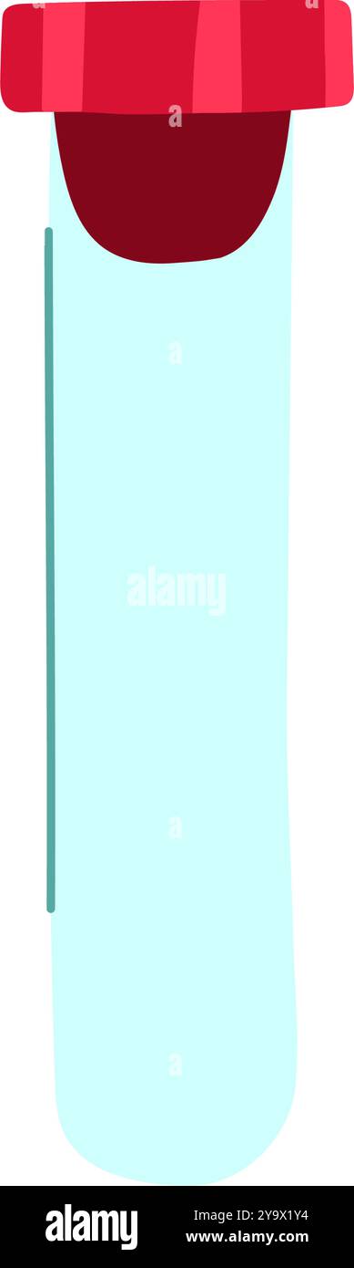 laboratory blood test vial cartoon vector illustration Stock Vector ...