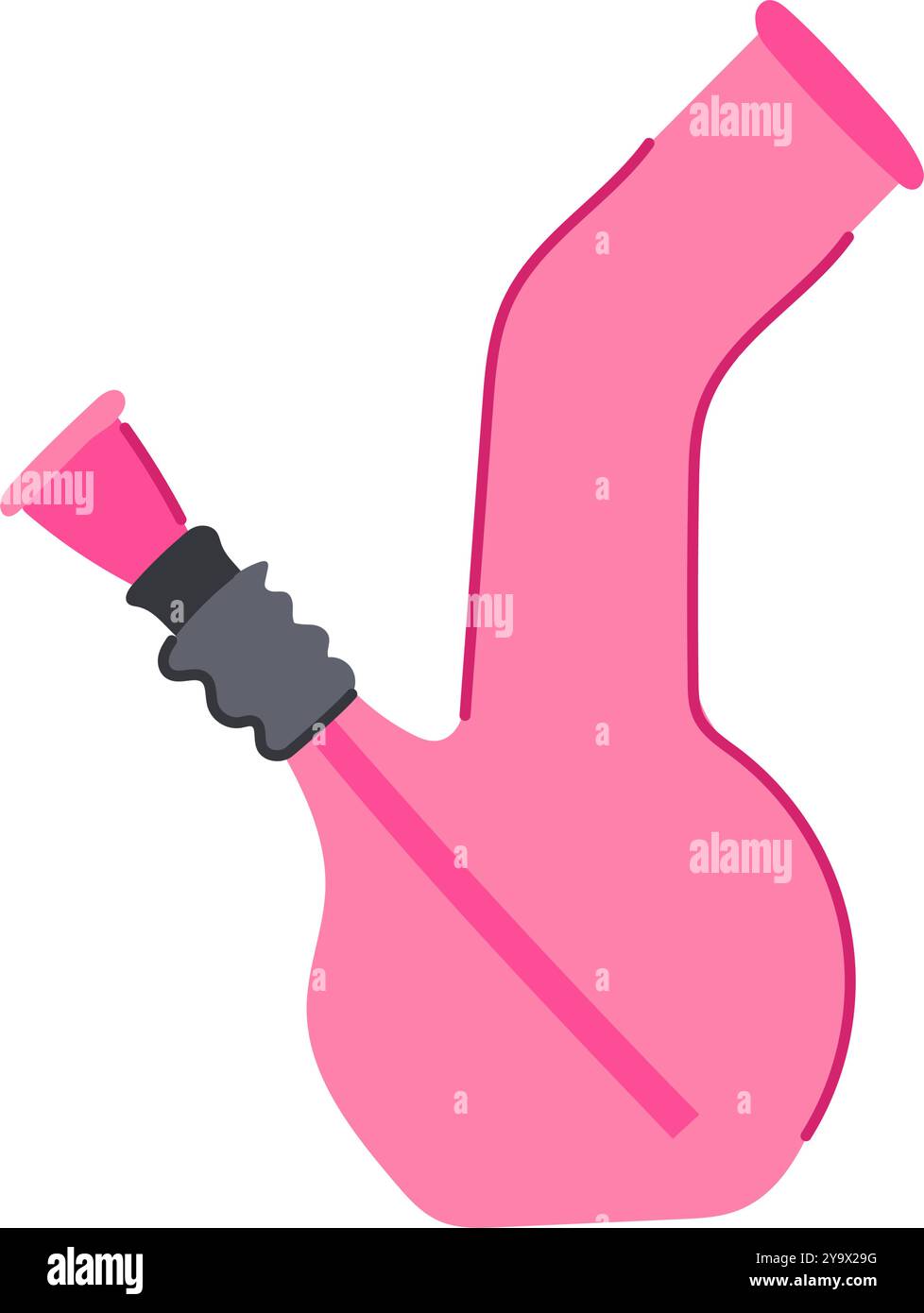 smoke bong cannabis cartoon vector illustration Stock Vector Image ...