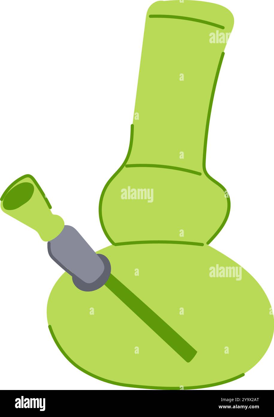 bud bong cannabis cartoon vector illustration Stock Vector Image & Art ...