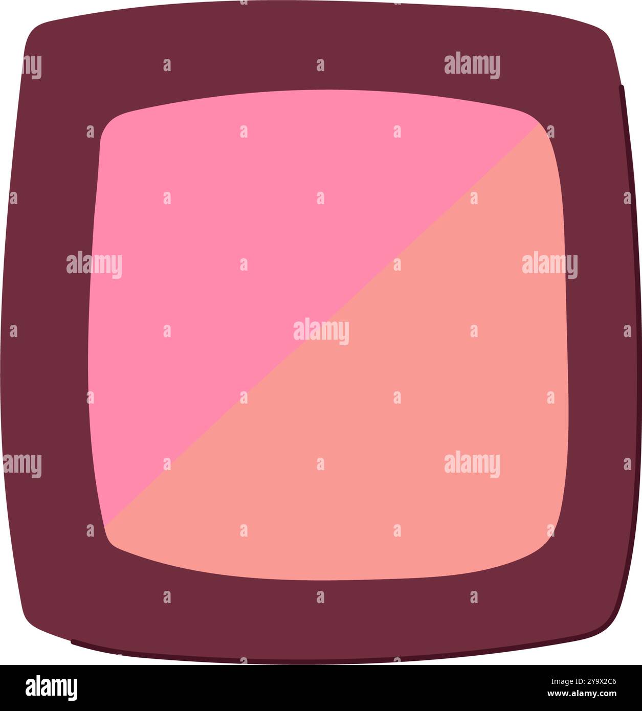 glow blush compact cartoon vector illustration Stock Vector Image & Art ...