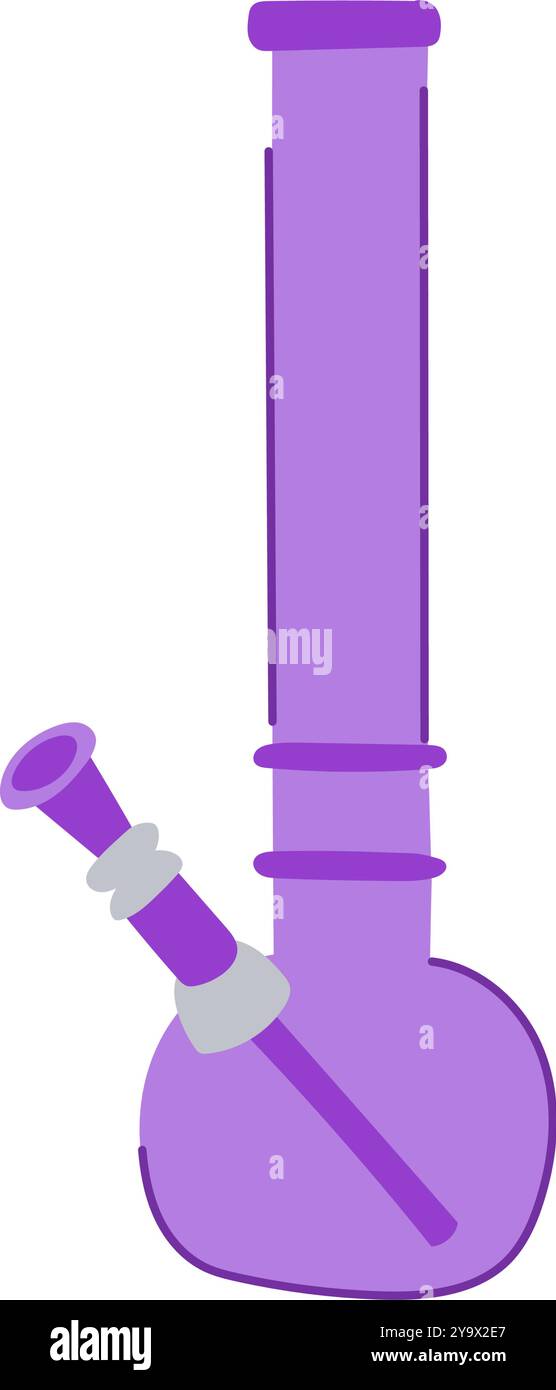 weed bong cannabis cartoon vector illustration Stock Vector Image & Art ...