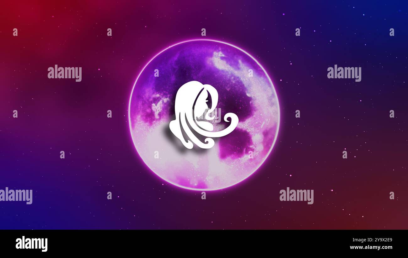 Zodiac sign of Virgo in astrology Stock Photo - Alamy