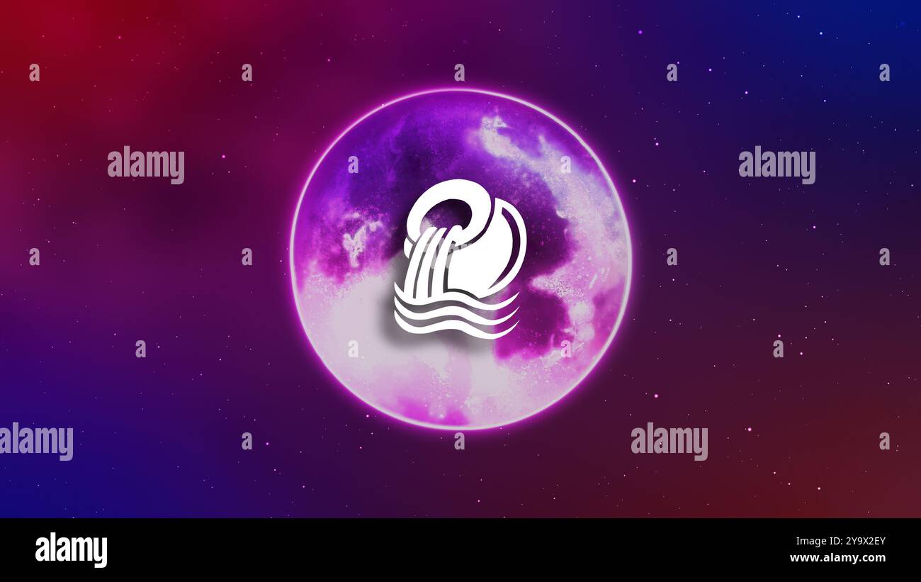 Zodiac sign of Aquarius in astrology Stock Photo - Alamy