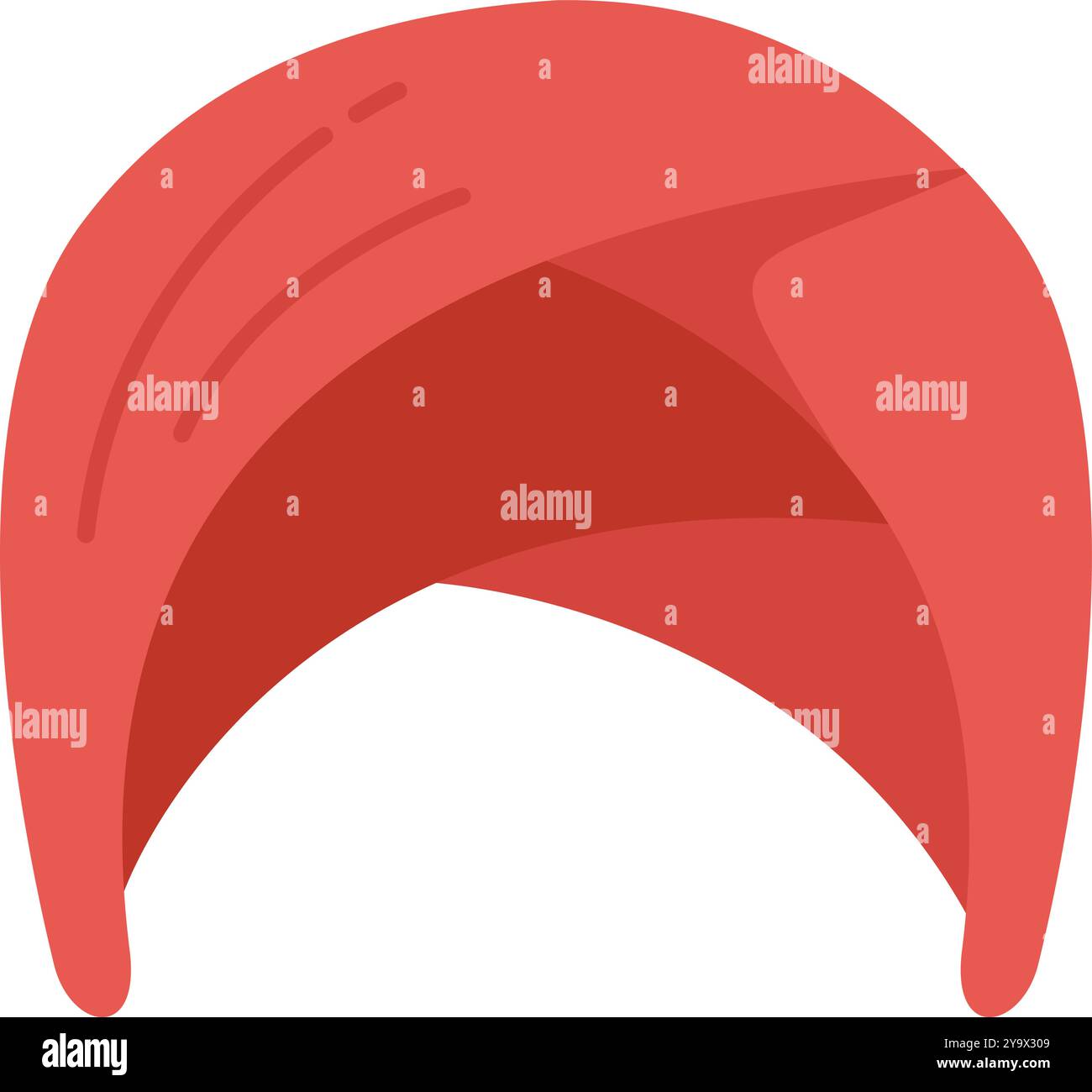 Red indian turban, a symbol of honor and respect, representing indian ...