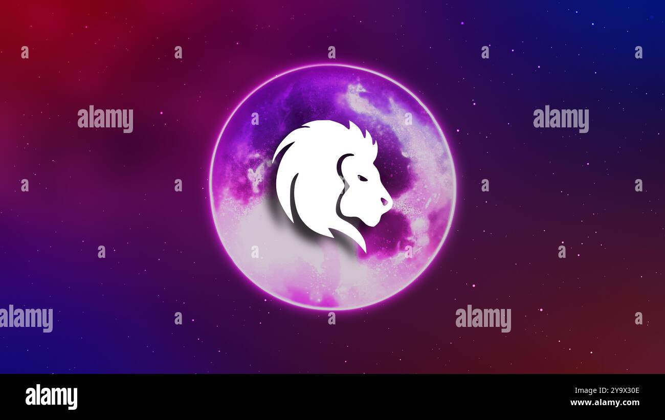 Zodiac sign of Leo in astrology Stock Photo - Alamy