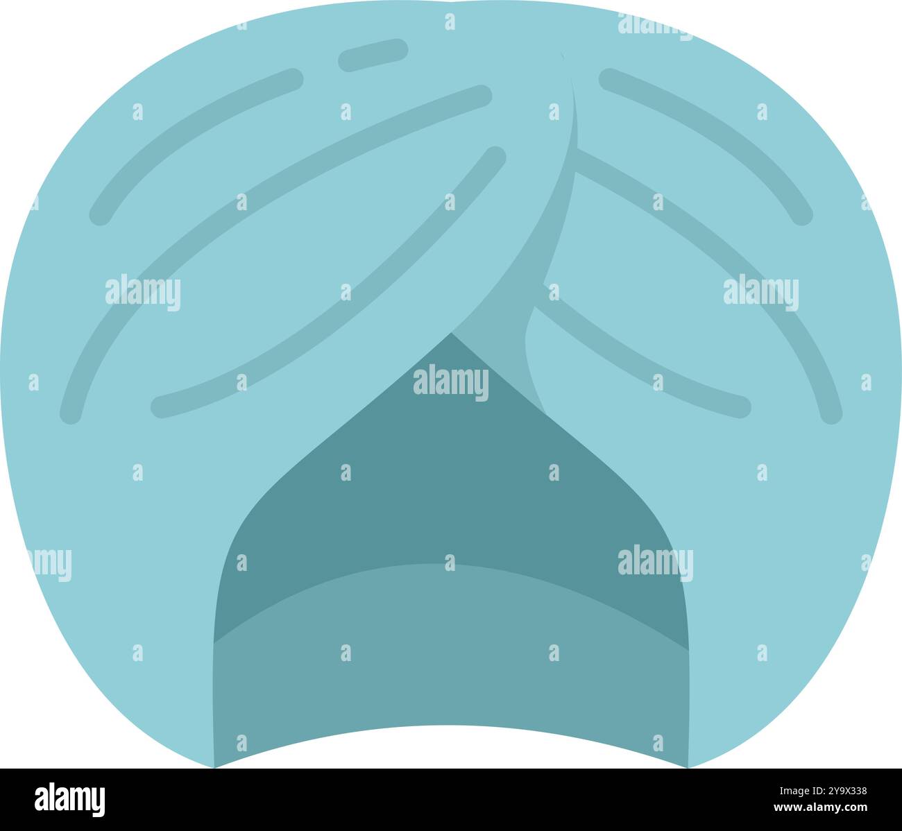 Blue indian turban, a symbol of faith and tradition, often worn by men ...