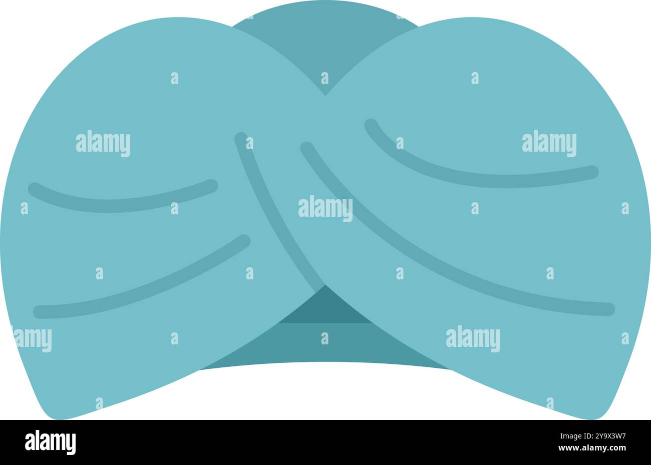 Simple vector illustration featuring an indian turban, a symbol of ...