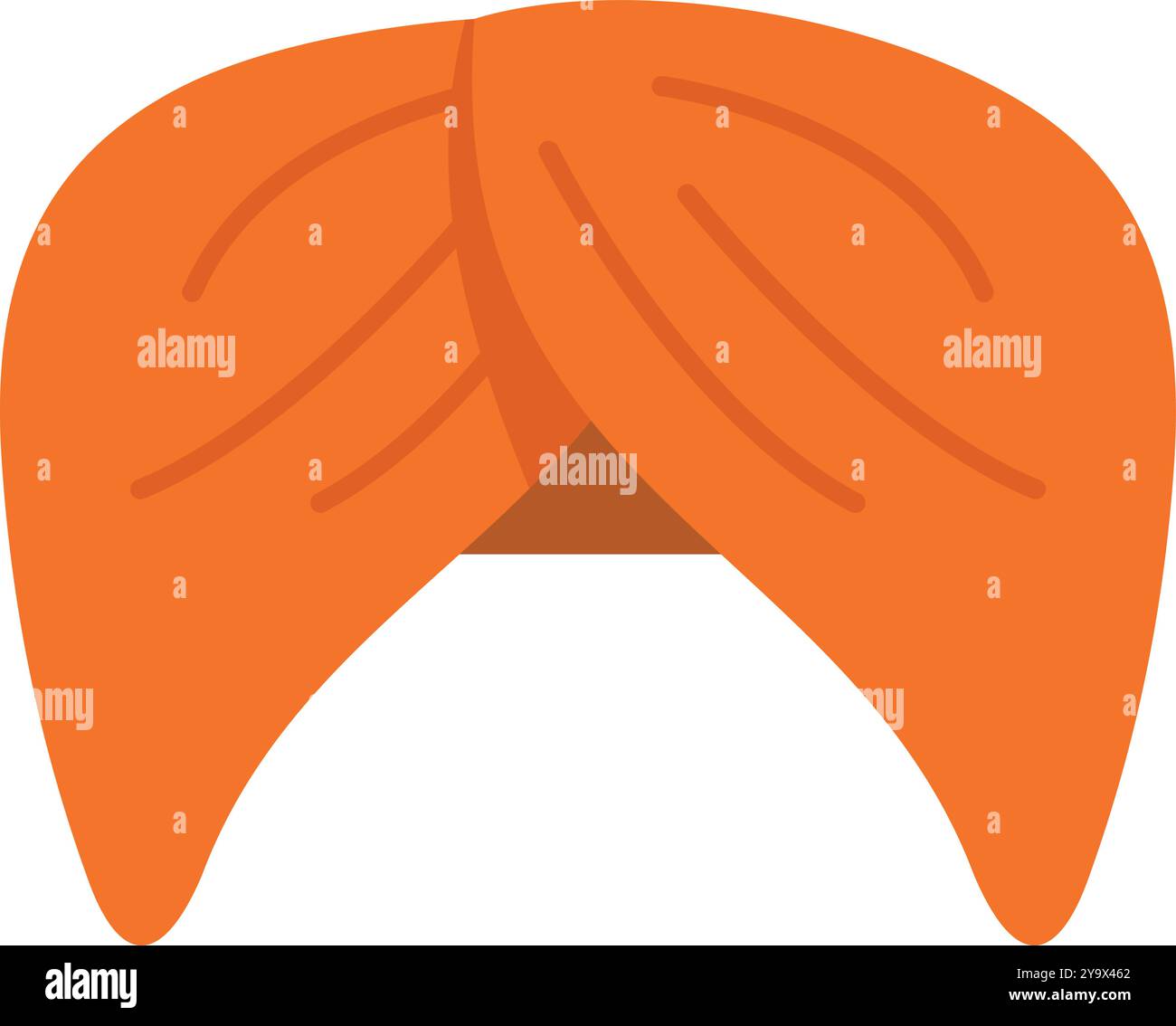 Bright orange turban Stock Vector Images - Alamy