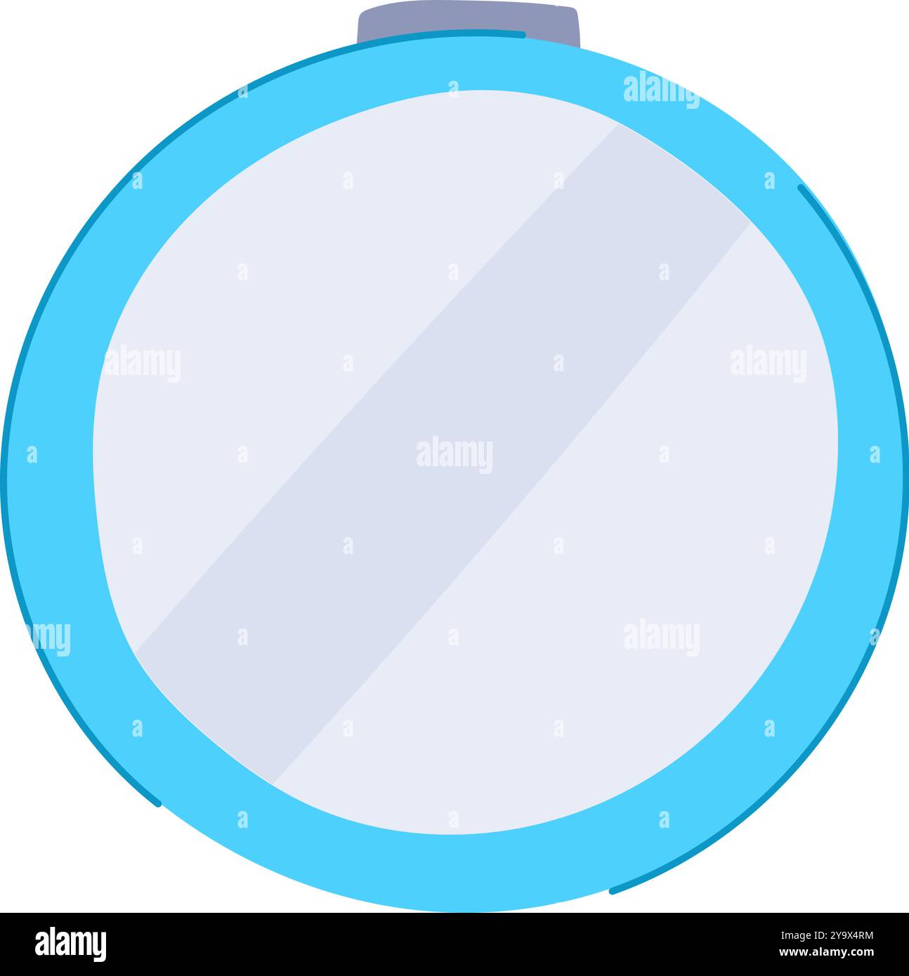 cosmetic compact mirror cartoon vector illustration Stock Vector Image ...