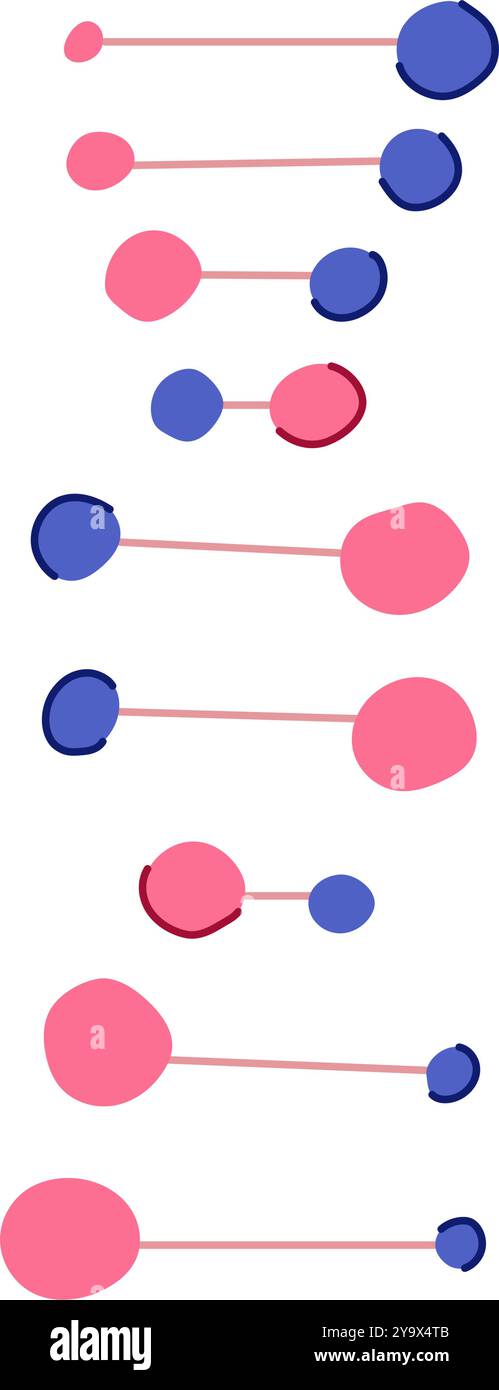 genome dna spiral cartoon vector illustration Stock Vector Image & Art ...