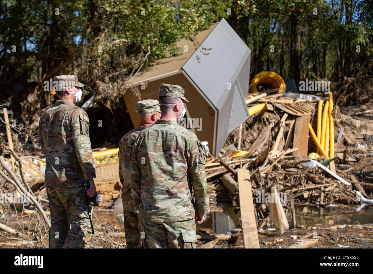 Erwin, United States. 10th Oct, 2024. U.S. Army soldiers with the 45th ...
