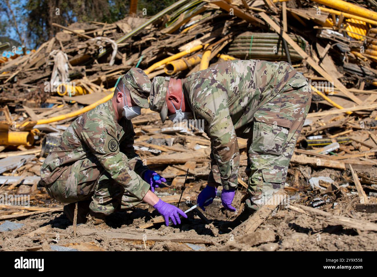 Erwin, United States. 10th Oct, 2024. U.S. Army soldiers with the 45th ...