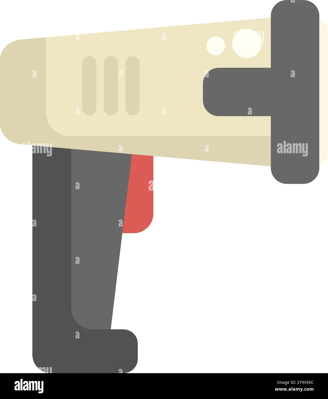 Handheld barcode scanner scanning bar code icon in flat style Stock ...