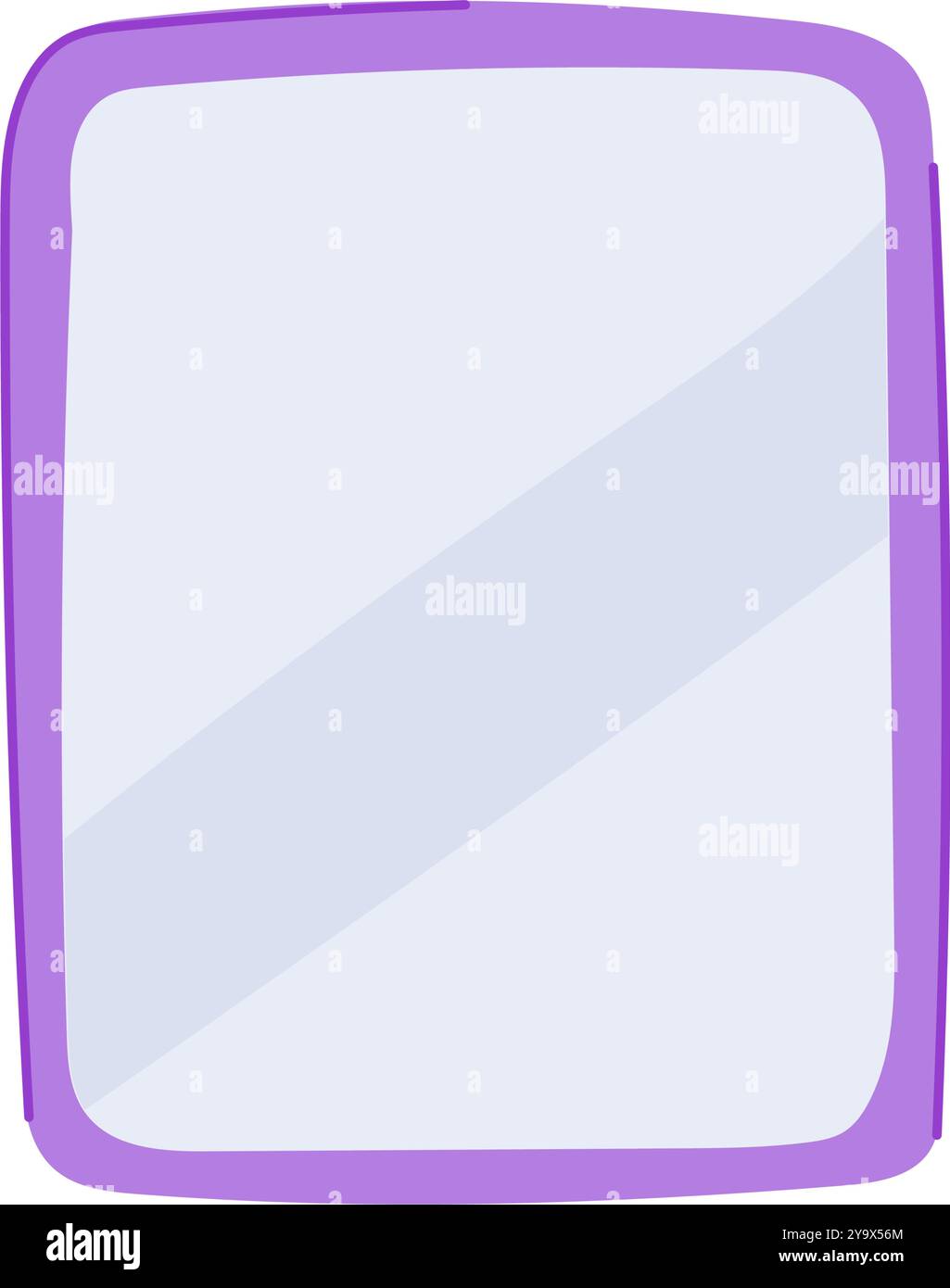 handheld compact mirror cartoon vector illustration Stock Vector Image ...