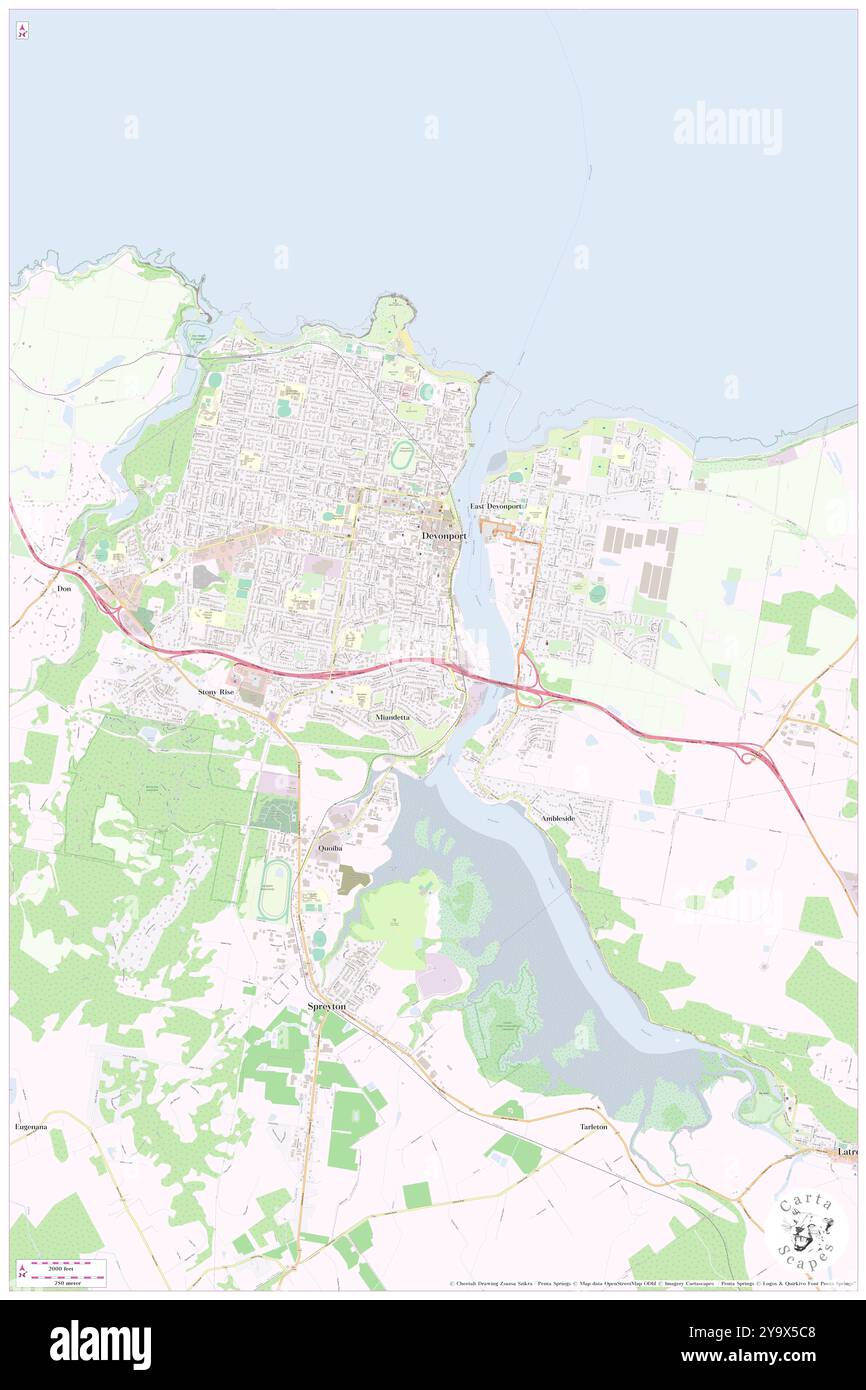 Victoria Bridge, Devonport, AU, Australia, Tasmania, S 41 11' 23'', N ...