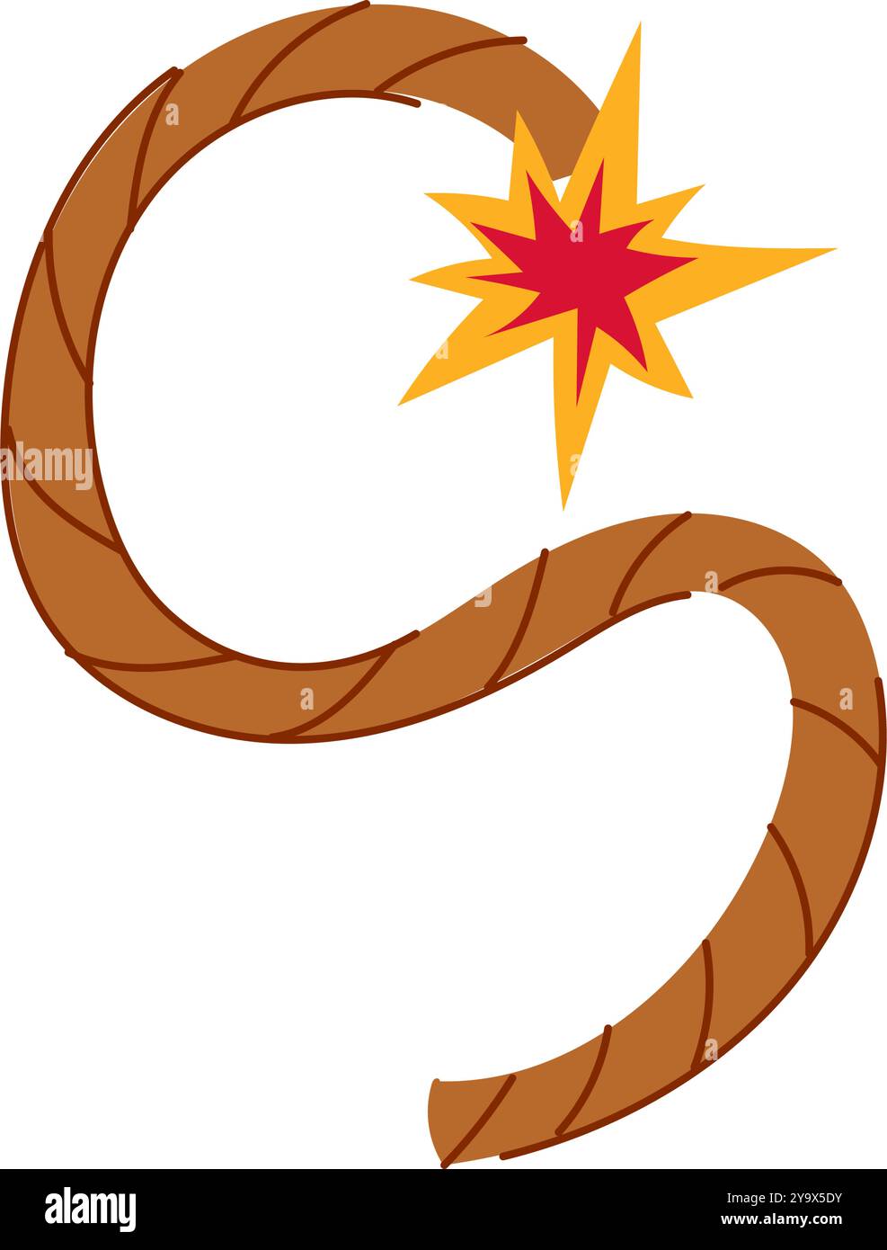 volatile dynamite fuse cartoon vector illustration Stock Vector Image ...