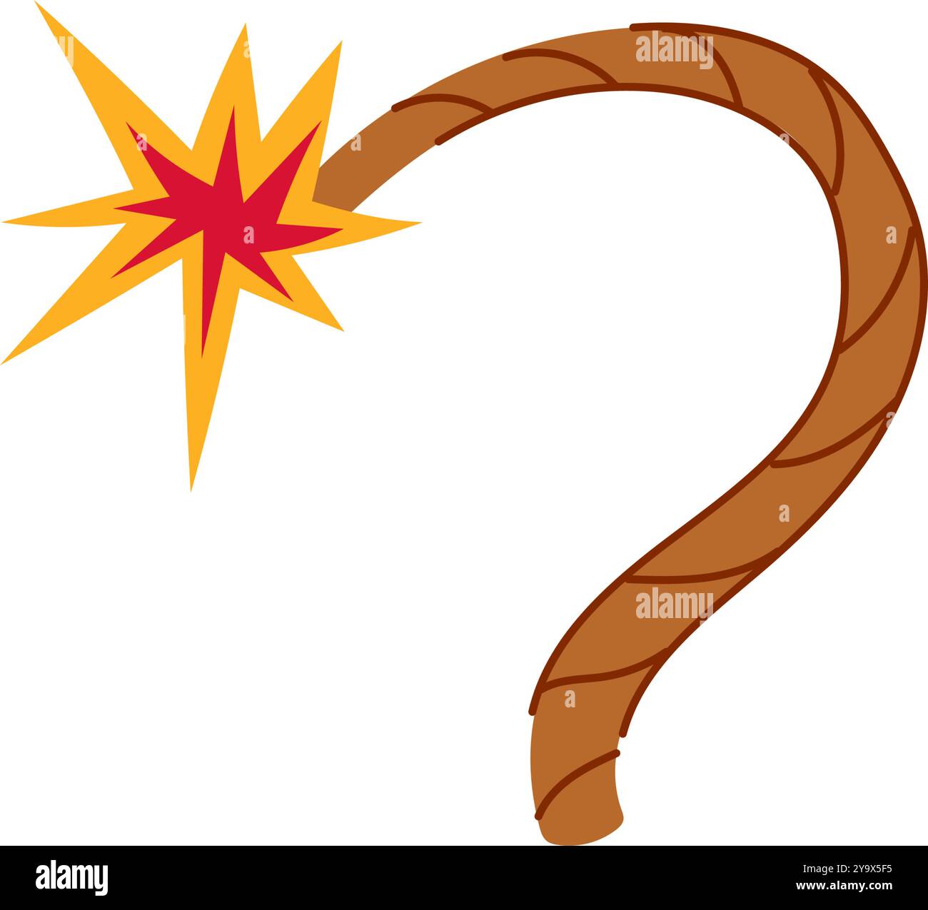 ignition dynamite fuse cartoon vector illustration Stock Vector Image ...