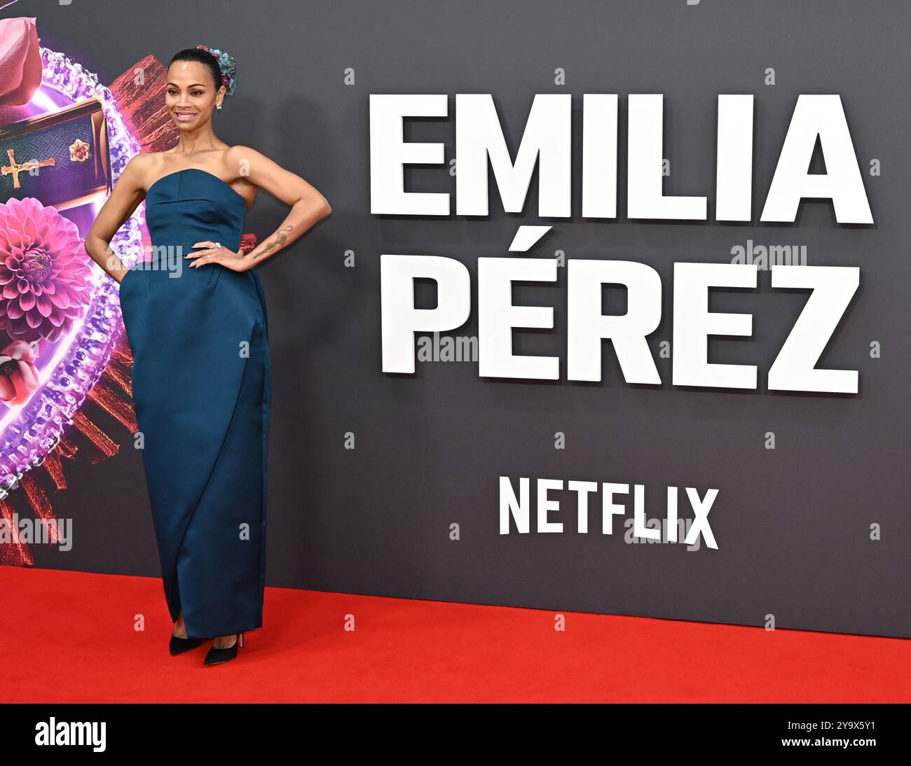 LONDON, UK. 11th Oct, 2024. Zoe Saldaña attends "Emilia Pérez" - 68th ...