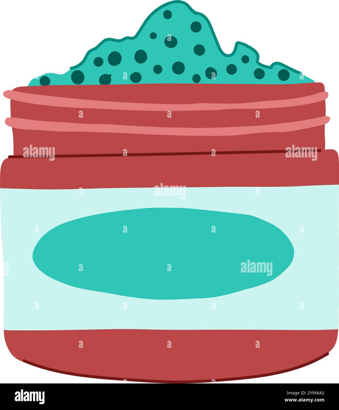 glow exfoliating scrub cartoon vector illustration Stock Vector Image ...