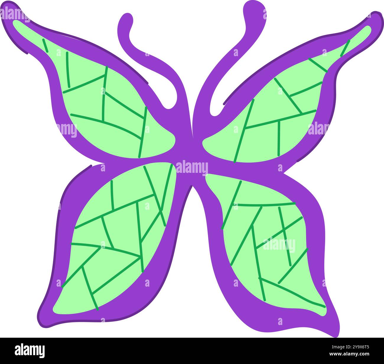 fantasy fairy wings cartoon vector illustration Stock Vector Image ...