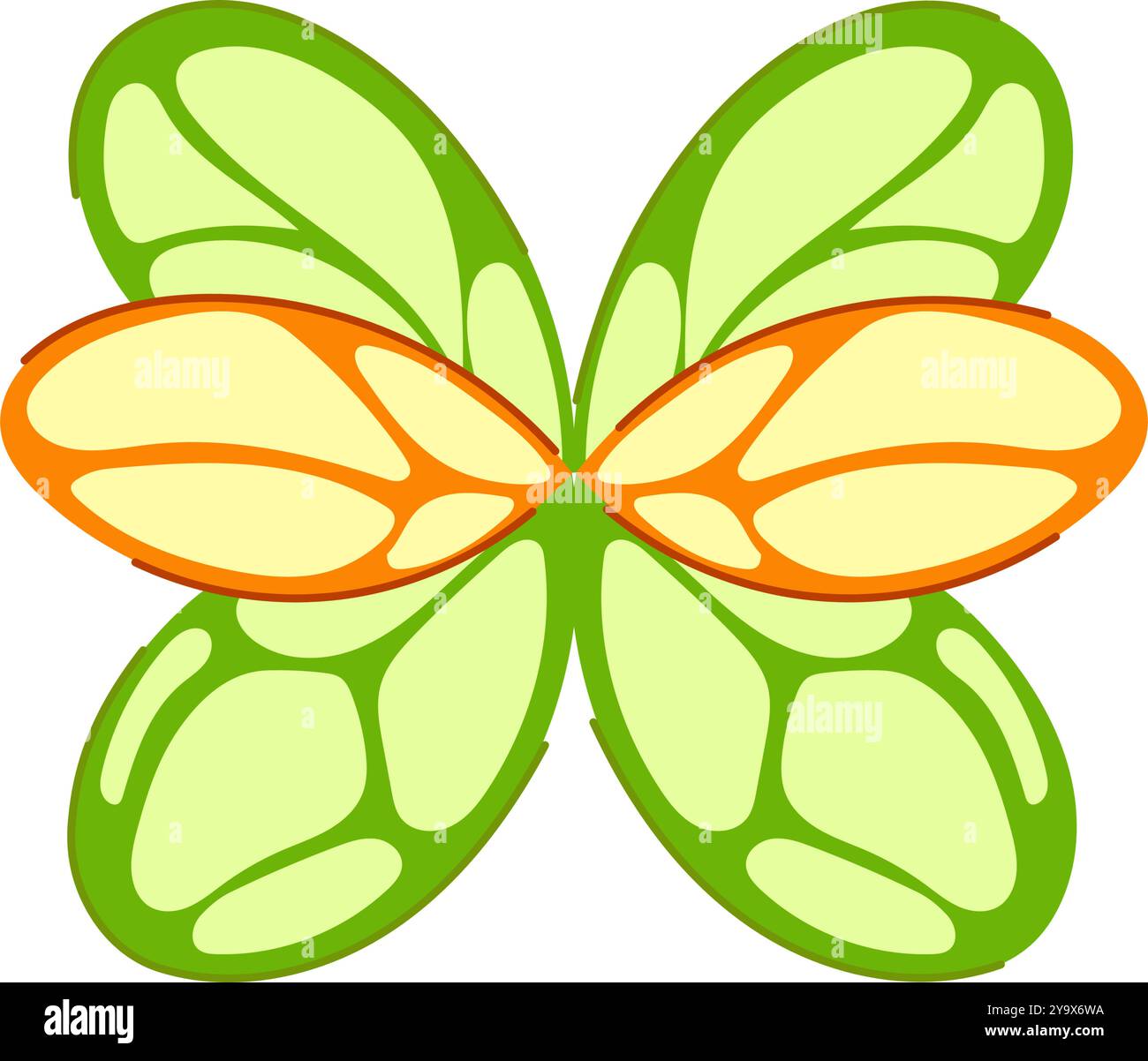 delicate fairy wings cartoon vector illustration Stock Vector Image ...