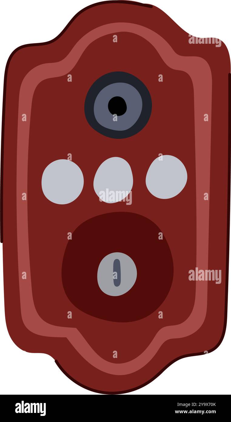 Authentication Facial Recognition Lock Cartoon Vector Illustration Stock Vector Image And Art Alamy