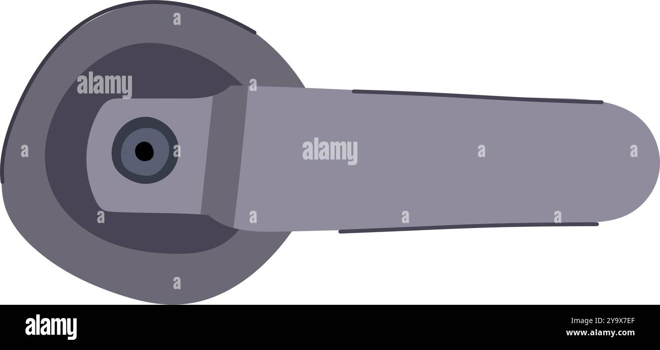 access facial recognition lock cartoon vector illustration Stock Vector ...
